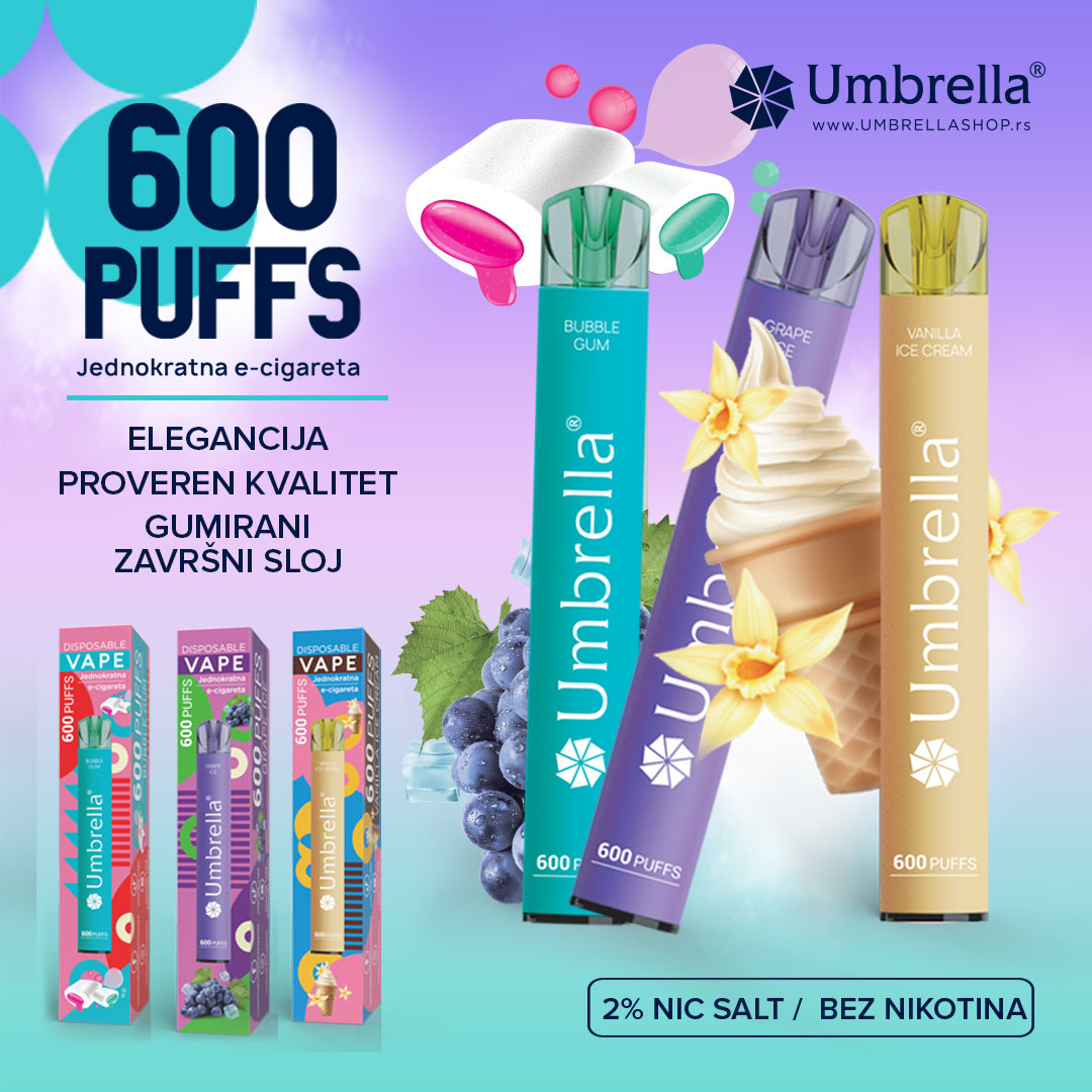 Umbrella 600 PUFFS - Ada Mall