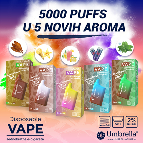 Umbrella 5000 PUFFS! - Ada Mall